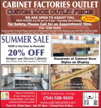 Cabinet Factories Outlet – Orange